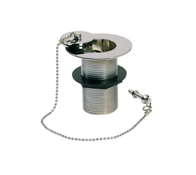 Peerless Brass Plug London Sink Waste (with Chain) - Unslotted - 1 1/2 ...