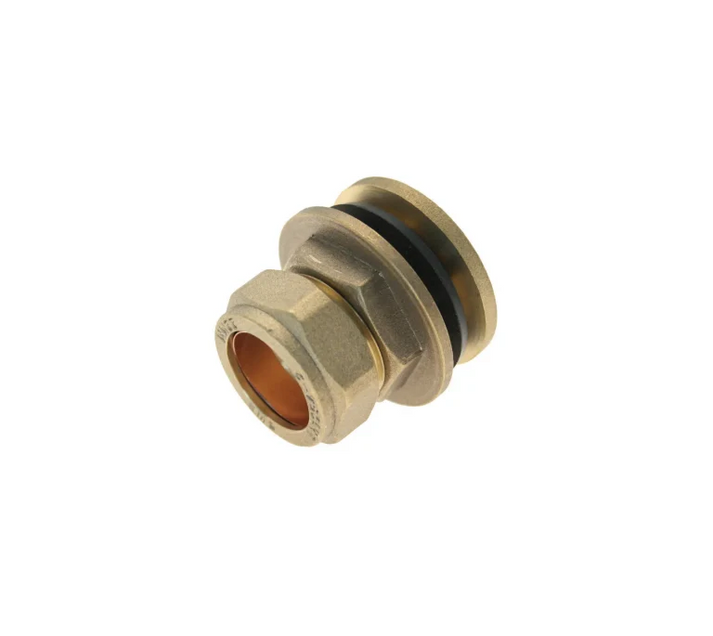 Heavy Pattern Compression Flanged Tank Connector - 22mm – Kings ...