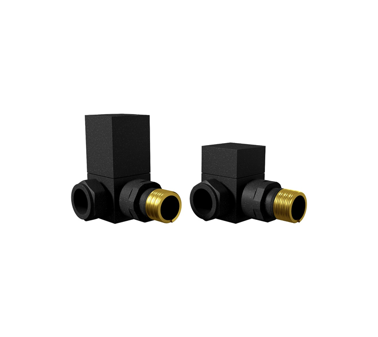 Vitow Modern Square Manual Valves (Pair) - Corner - Black – Kings ...